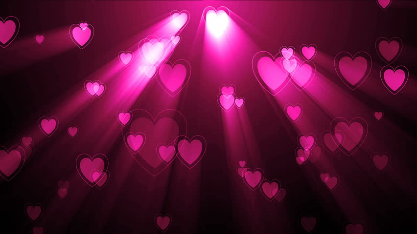 Animated Glowing Hearts. Seamless Loop Stock Footage Video 21798433 ...