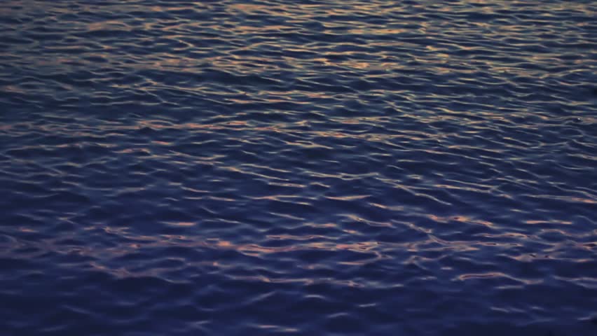 Slow Motion Fly Over Disturbed Ocean Water Surface, Loopable. (HD, High ...