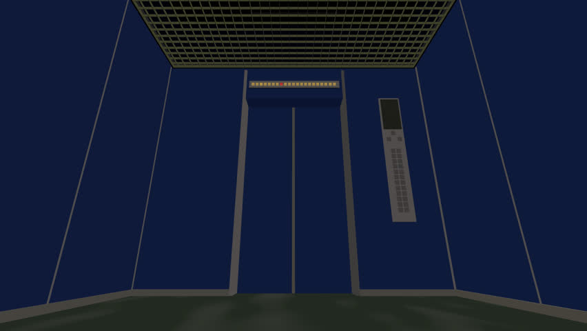 Elevator 3d Animation, Alpha Channel Included. Stock Footage Video ...