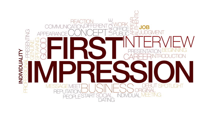 First Impression Animated Word Cloud. Stock Footage Video 22397740 ...