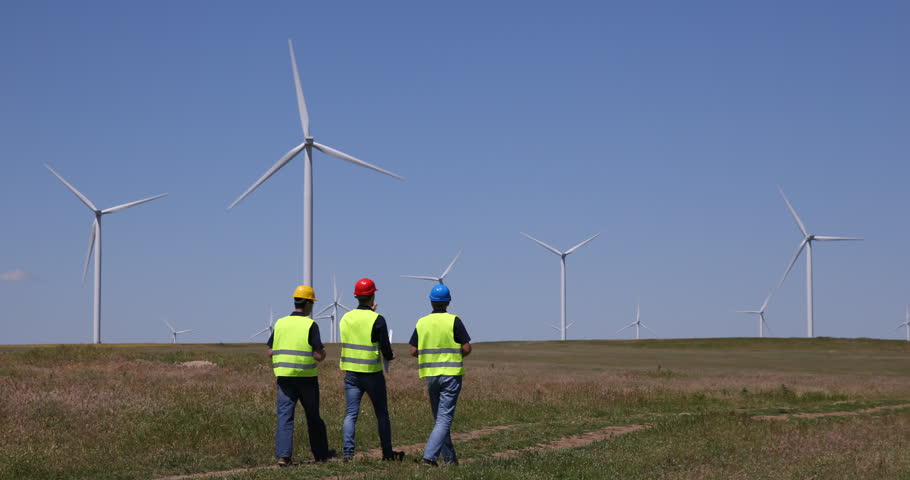 Worker Men Cooperation Walking Wind Stock Footage Video (100% Royalty ...