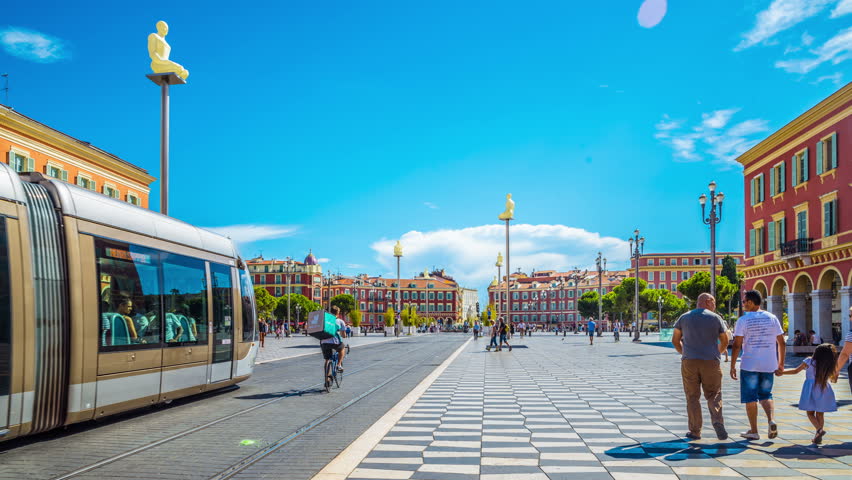 Nice, France. September 2016. City Stock Footage Video (100% Royalty ...