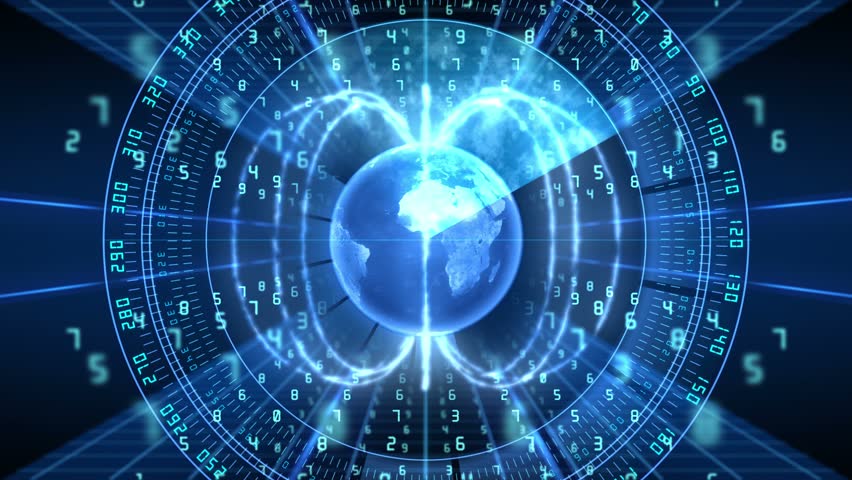 Digital Tunnel. Internet. Technology Background. Stock Footage Video ...