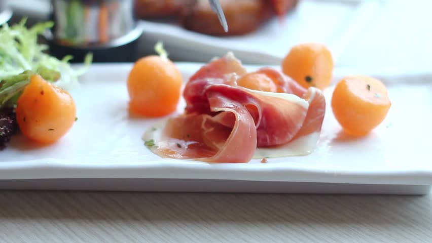 Ham and Melon Stock Footage Video (100% Royalty-free) 23048128 ...