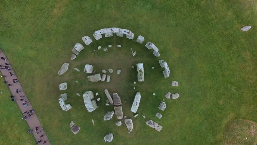 Aerial View of Stonehenge Stock Footage Video (100% Royalty-free ...