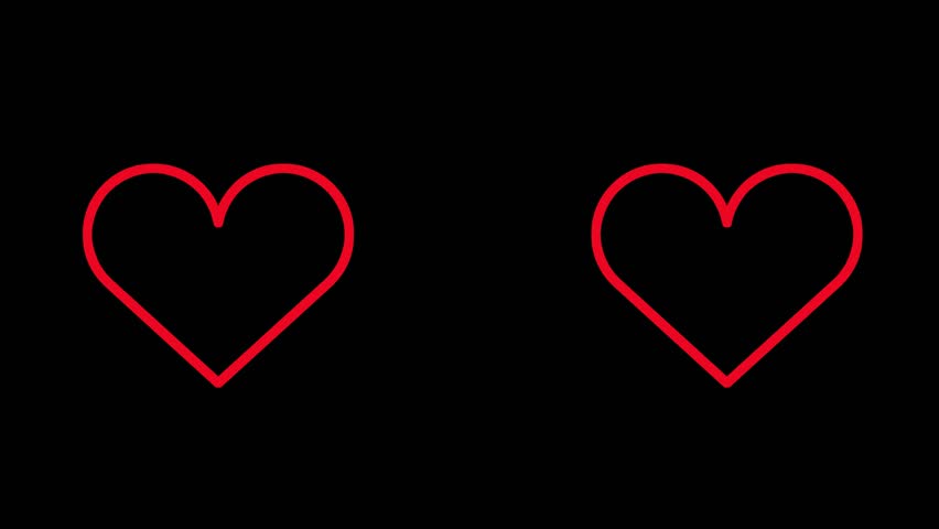 Merging of Two Hearts Stock Footage Video (100% Royalty-free) 23122288 ...