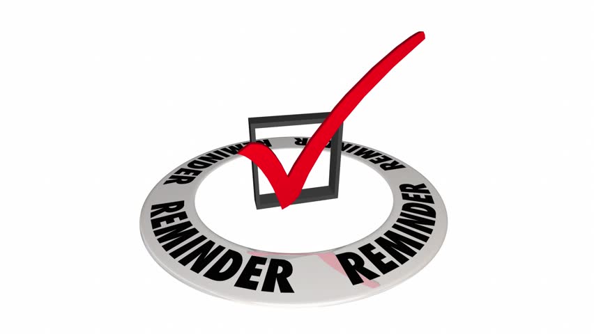 Reminder Check Box Mark Remember Stock Footage Video (100% Royalty-free ...