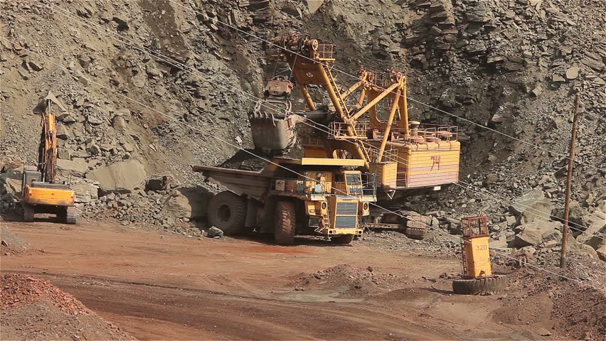 Iron Ore Mining, Mining And Processing Plant, Iron Ore Open Pit Mine ...