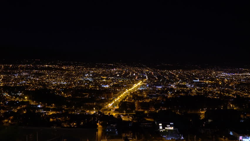 Stock Video Clip of Night over view of Cuenca Ecuador | Shutterstock