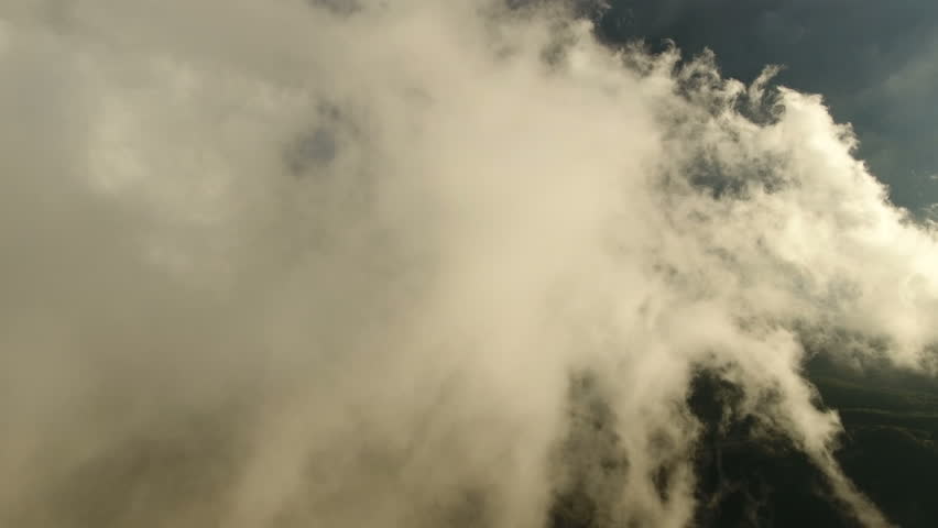 Fly Through the Clouds. Aerial Stock Footage Video (100% Royalty-free ...