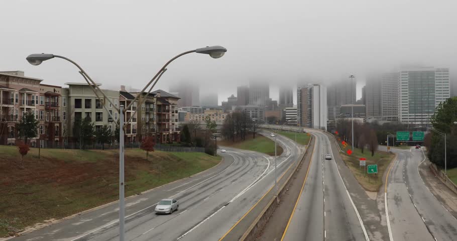 Skyline and sky towers with highways in Atlanta, Georgia image - Free ...