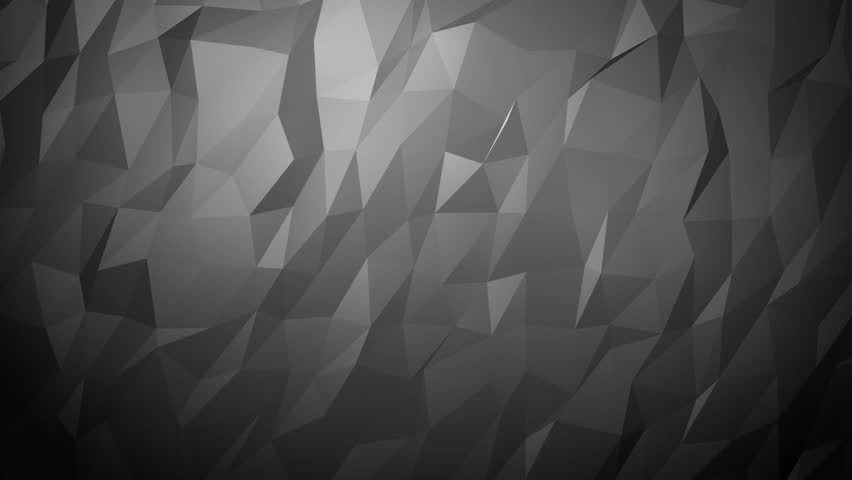 Moving Dark Black Matte Abstract Low Polygonal Background Animation ...