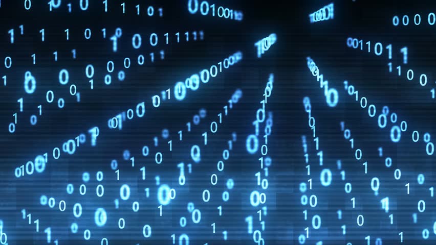Technological Digital Binary Data Glitch Background Binary Code Binary Digits 1 And 0 On Blue