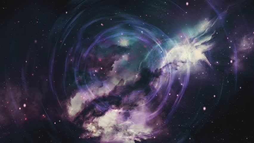 Stars And Galaxies. Loopable. Multicolored. Colorful Space Background ...