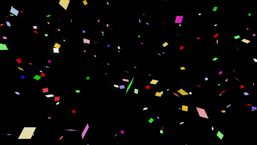 Computer Generated Animation Of International Flags Falling As Confetti ...