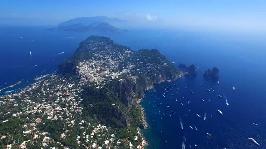 Monte Solaro, Anacapri, Capri, Italy Stock Footage Video (100% Royalty ...