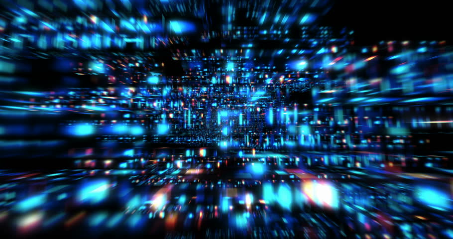 4K Futuristic Technological Abstract Motion Background, Seamless ...