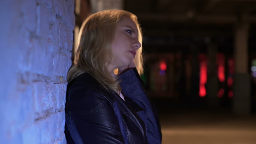 Stock video of intoxicated woman suffering with nausea outside ...