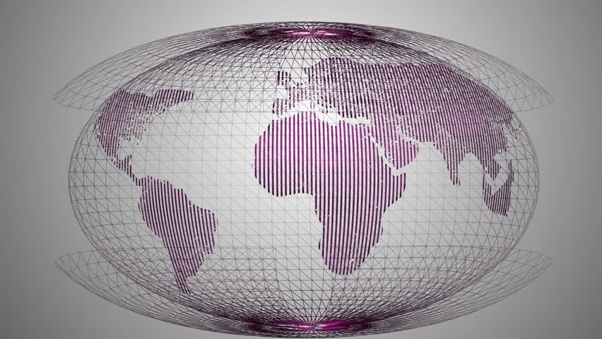 Digital World Map Animation, Art Stock Footage Video (100% Royalty-free ...