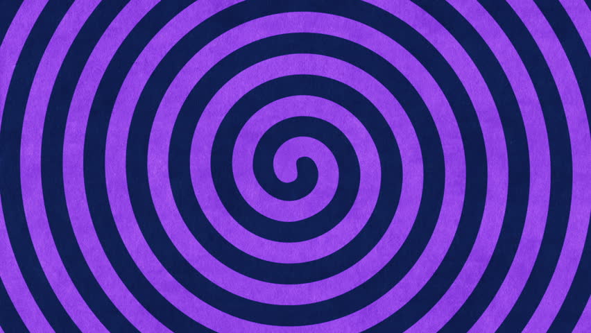Purple And White Rotating Hypnosis Spiral (seamless Loop) Stock Footage ...