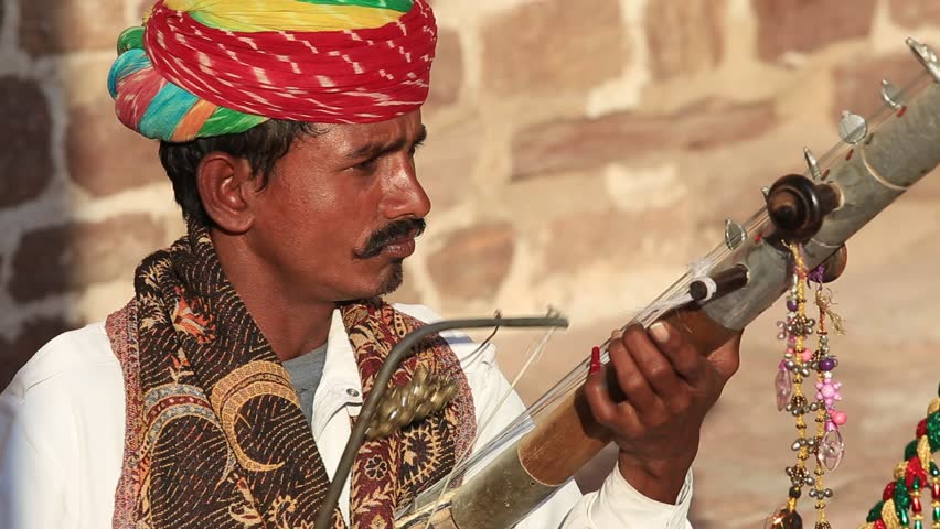 Udaipur, India - December 24, 2015 : Group Of Traditional Folk Singers ...