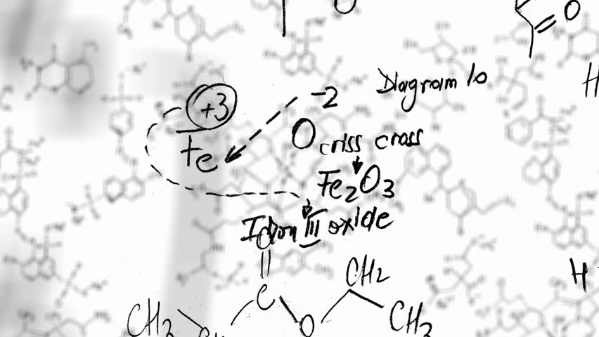 Stock video of chemistry equation loop with alpha channel | 2486708 ...