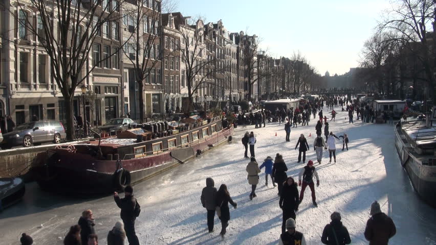 Stock video of amsterdam - february 11 2012: families | 2500298 ...