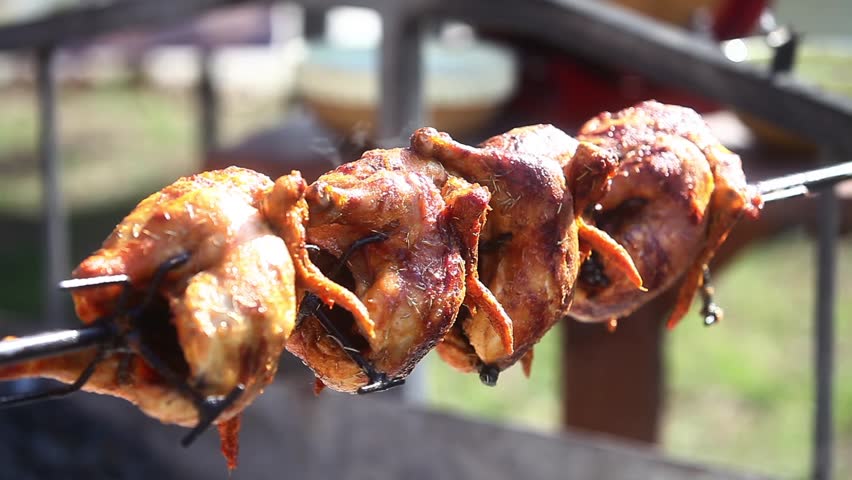 Rotating Machine are Grilled Chicken, Stock Footage Video (100% Royalty ...