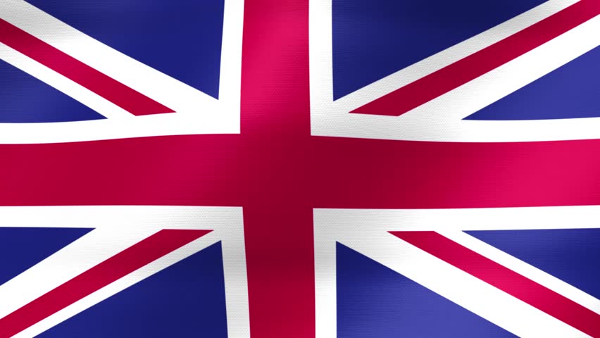 Union Jack Flag Of The United Kingdom Zoom Fading To Red Stock Footage ...