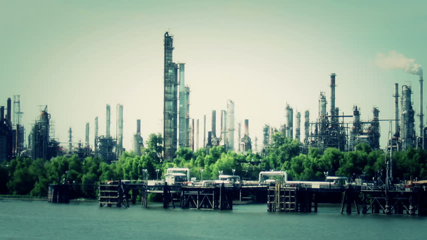 A Factory On the Mississippi Stock Footage Video (100% Royalty-free ...