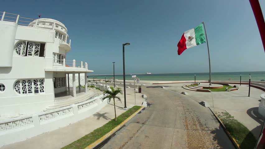 Driving in Downtown Progreso, Mexico Stock Footage Video (100% Royalty ...