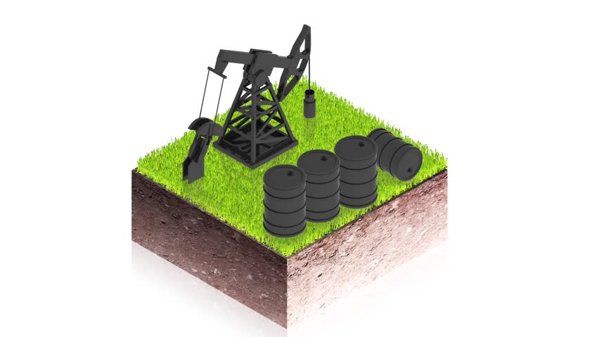 Stock video of 3d animation of oil derrick for | 2597288 | Shutterstock