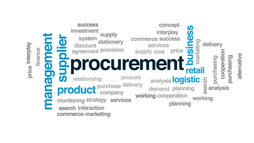 Stock video of procurement animated word cloud, text design | 26162198 ...