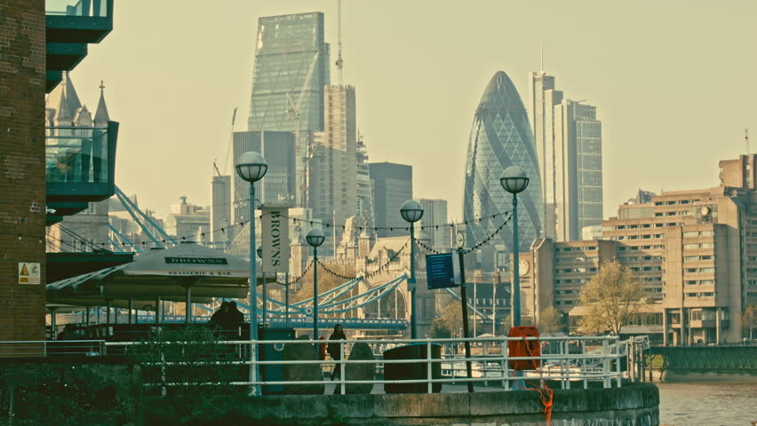 Animation Of London Detailed Skyline With Space For Your Text Or Logo ...
