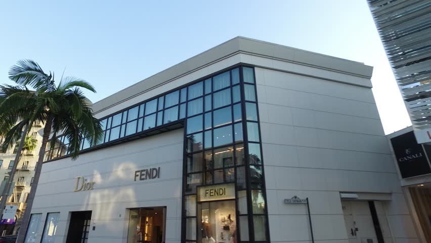 Stock video of fendi and dior - exclusive shops | 27033118 | Shutterstock