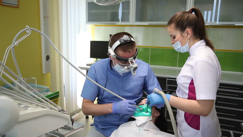VINNITSA, UKRAINE - MAY 19, 2017: Woman Visiting Dentist At Clinic ...