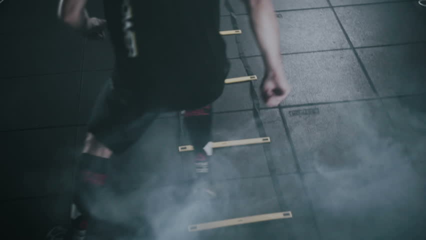 BUILDING ELEVATOR - A High Angle Shot In Slow Motion Of An Elevator's ...