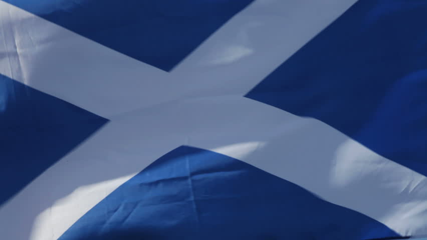 The Scottish National Flag, the Stock Footage Video (100% Royalty-free ...