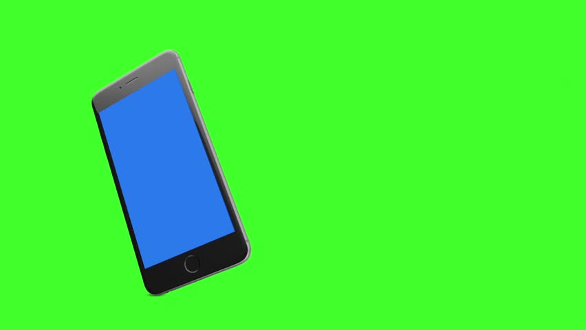Mobile Phone Animation. Green Screen. 3 Videos In 1 File. Spinning Cell ...