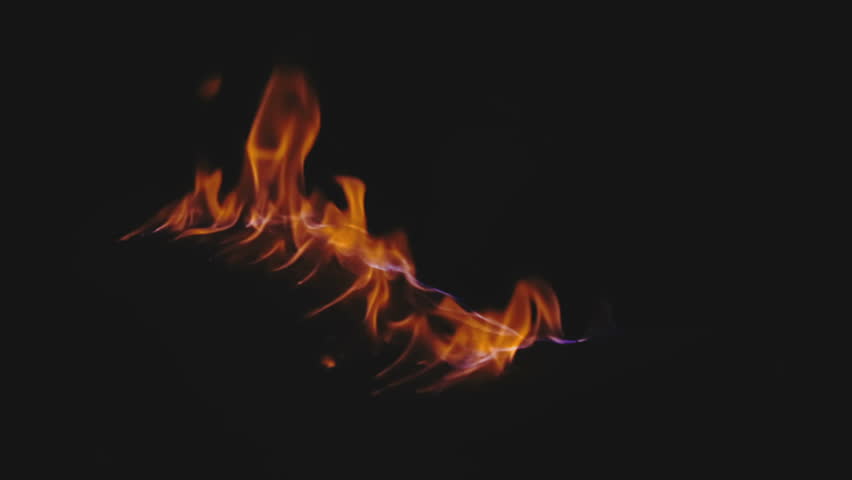 Fire Inside A Pipe With Flames Moving Slowly Along The Top Simulating A ...