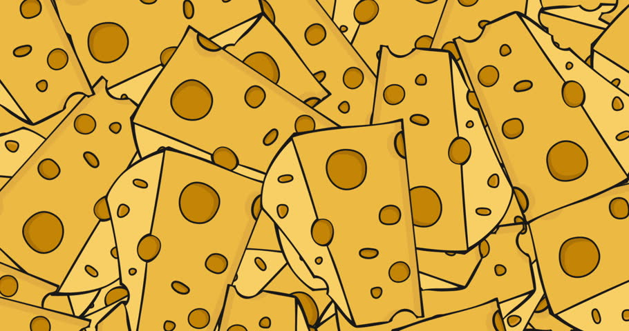 Modern Cheese Animation. With Alpha Stock Footage Video 6061589 ...