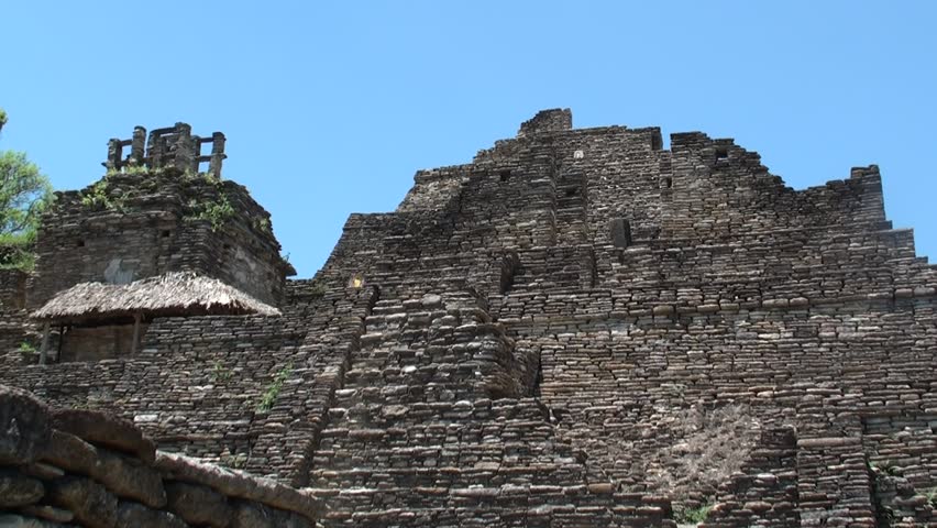 Stock video of tonina mayan archaeological ruins. near ocosingo ...