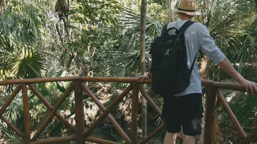 Spy The Man In The Woods/a Forest Spy Spying On Teen Boy Stock Footage ...