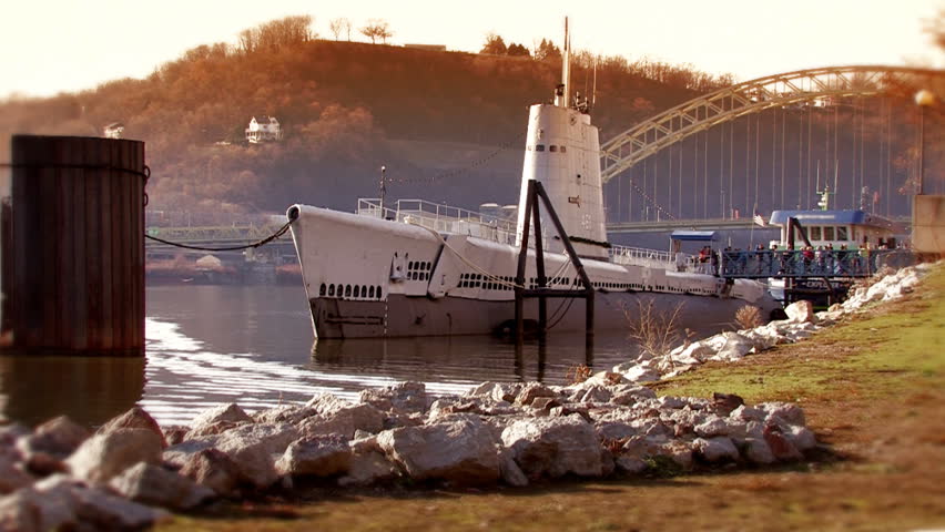The Uss Requin Submarine at Stock Footage Video (100% Royalty-free ...