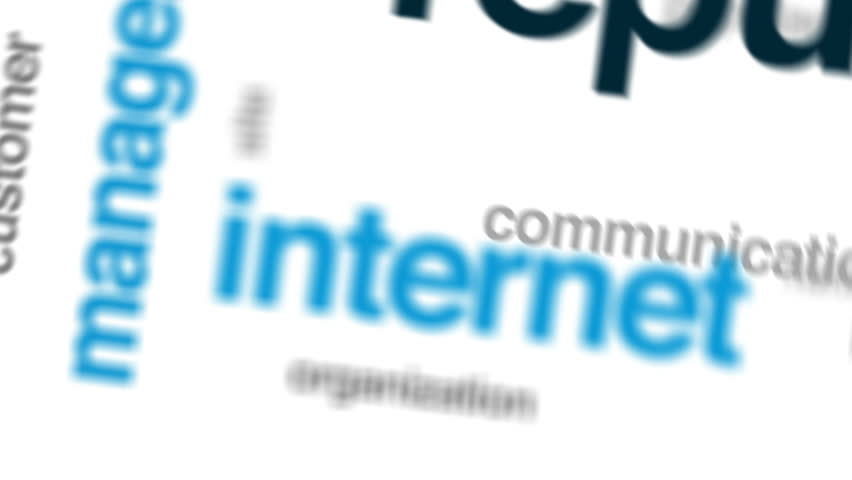 Reputation Animated Word Cloud, Text Design Animation.Kinetic ...