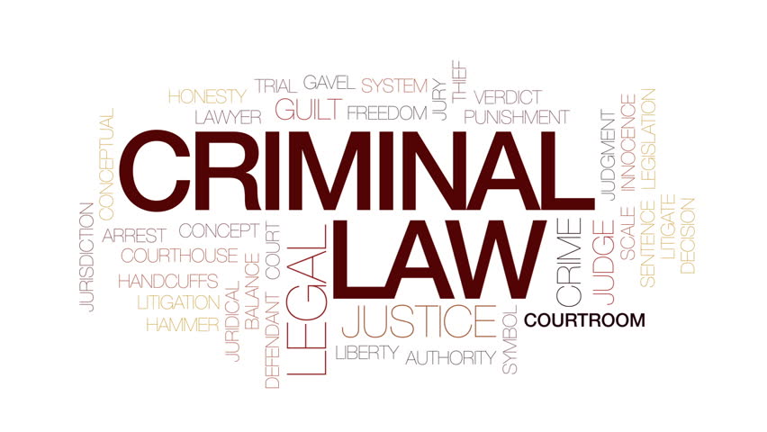 Criminal Law Animated Word Cloud, Stock Footage Video (100% Royalty ...