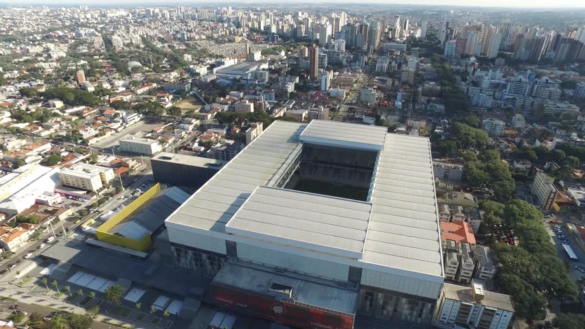 CURITIBA, BRAZIL - JULY, 2017: Aerial View Of The Club Atletico ...