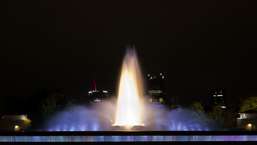 Night Time lighted Cityscape in Pittsburgh, Pennsylvania image - Free ...
