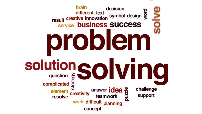 Problem Solving Animated Word Cloud, Stock Footage Video (100% Royalty ...