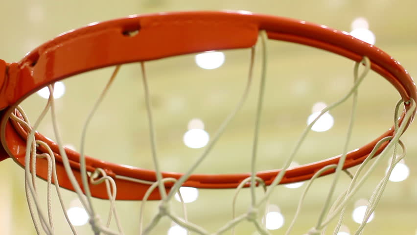 Closeup, Scoring Basket in Basketball Stock Footage Video (100% Royalty ...